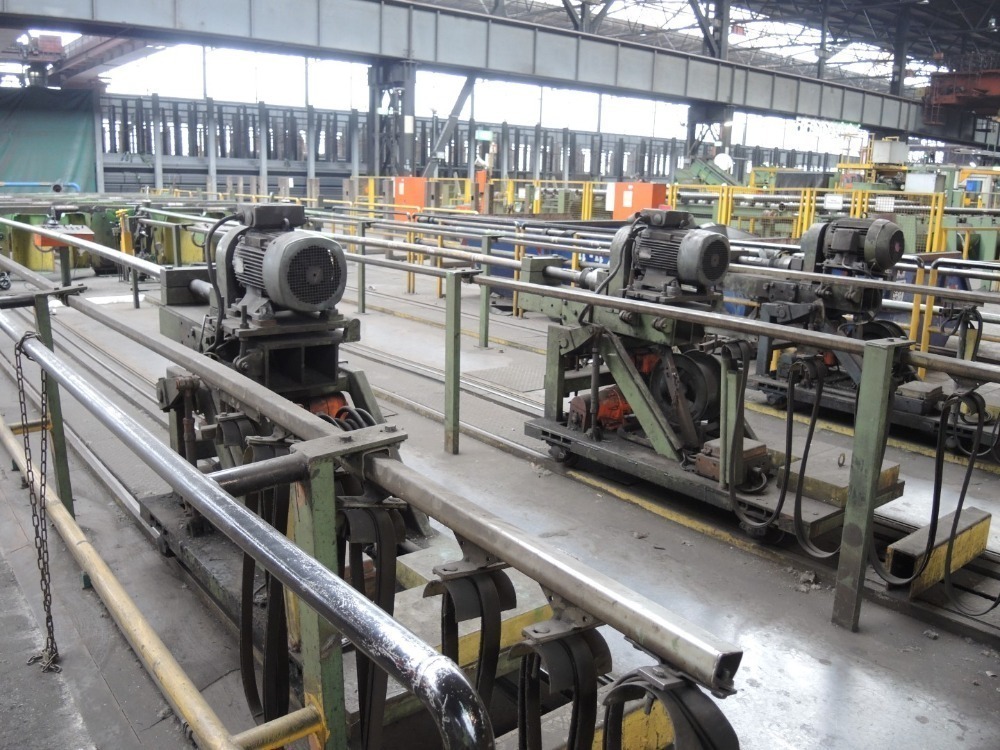 Inside grinding machines (3x) | Seamless Steel Pipe Production Lines ...