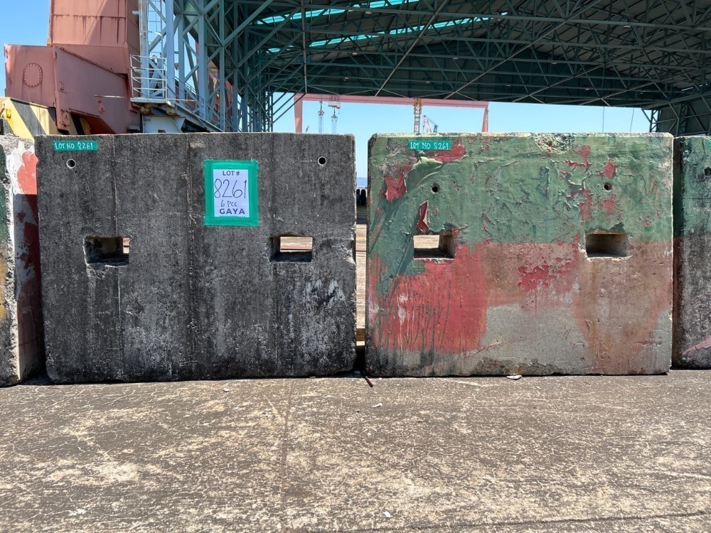 6x MOVABLE CONCRETE KEEL BLOCKS HHIC PHIL | Hanjin Philippines Shipyard ...